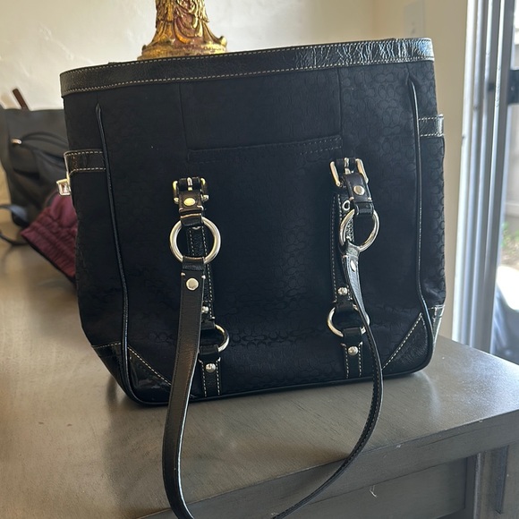 Coach | Bags | Coach Elegant Black Tote Bag | Poshmark